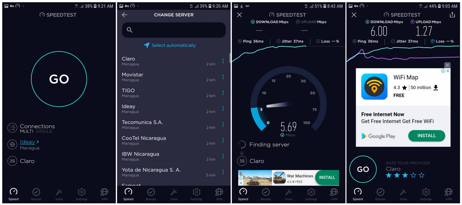 Speedtest: La aplicación para medir la velocidad de tu conexión a internet
